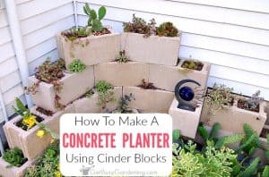 How To Make A DIY Cinder Block Planter - Get Busy Gardening
