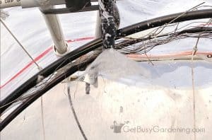 DIY Greenhouse Irrigation System For Overhead Sprinklers