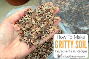 How To Make & Use Gritty Soil Mix - Get Busy Gardening