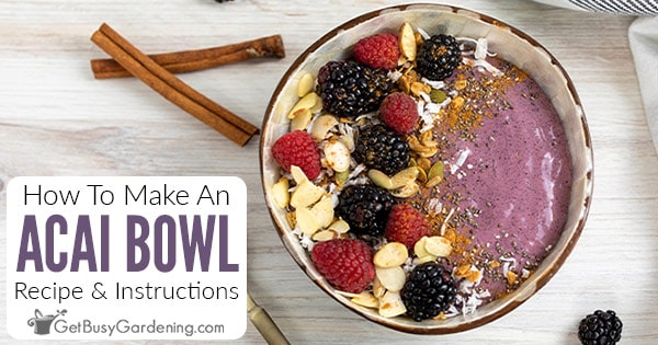Acai Bowl Recipe (Quick & Easy) - Get Busy Gardening
