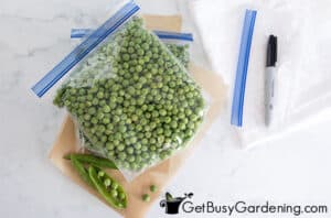 Freezing Peas: The Complete How To Guide - Get Busy Gardening