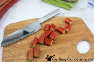 Freezing Rhubarb With Or Without Blanching - Get Busy Gardening