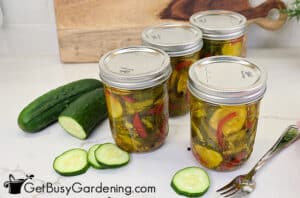 Old Fashioned Sweet Pickle Recipe (Quick & Simple) - Get Busy Gardening